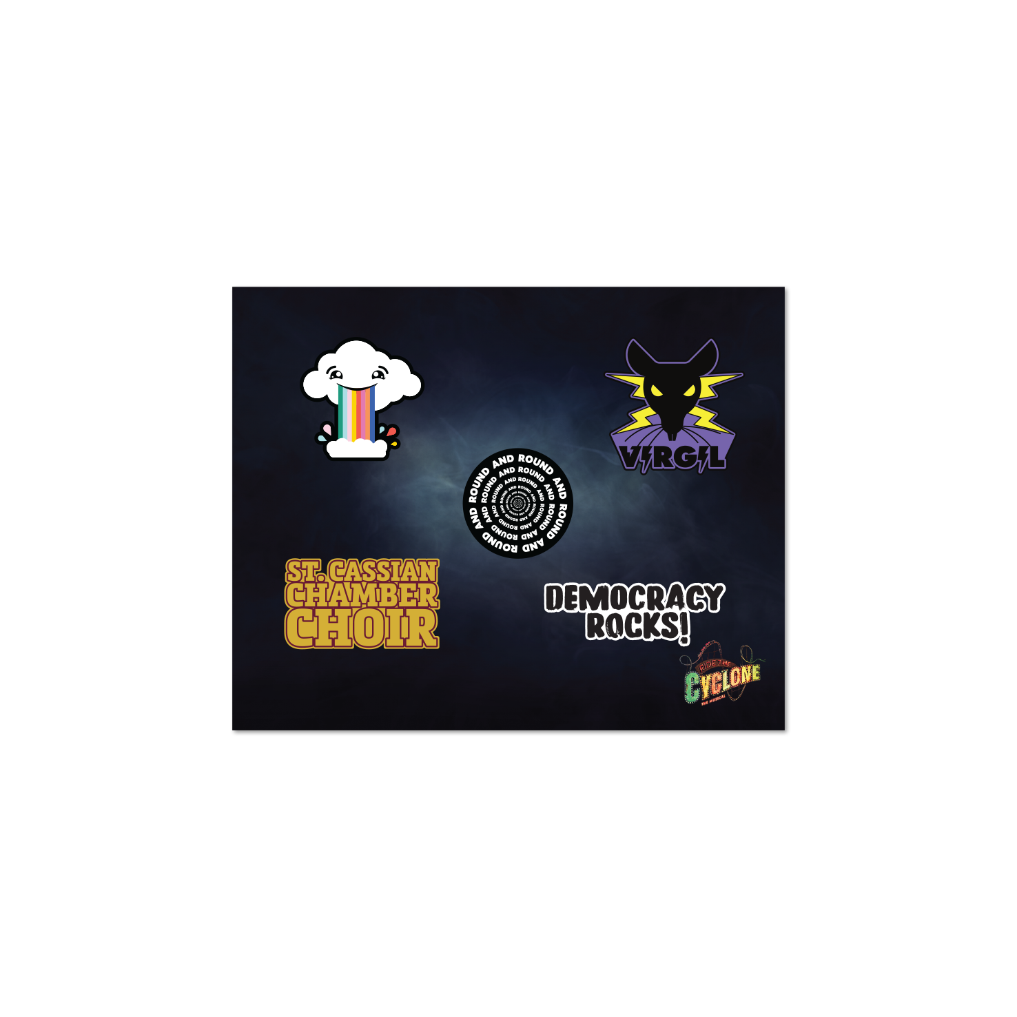 RIDE THE CYCLONE - Pin Set – West End Merchandise Shop by Creative Goods