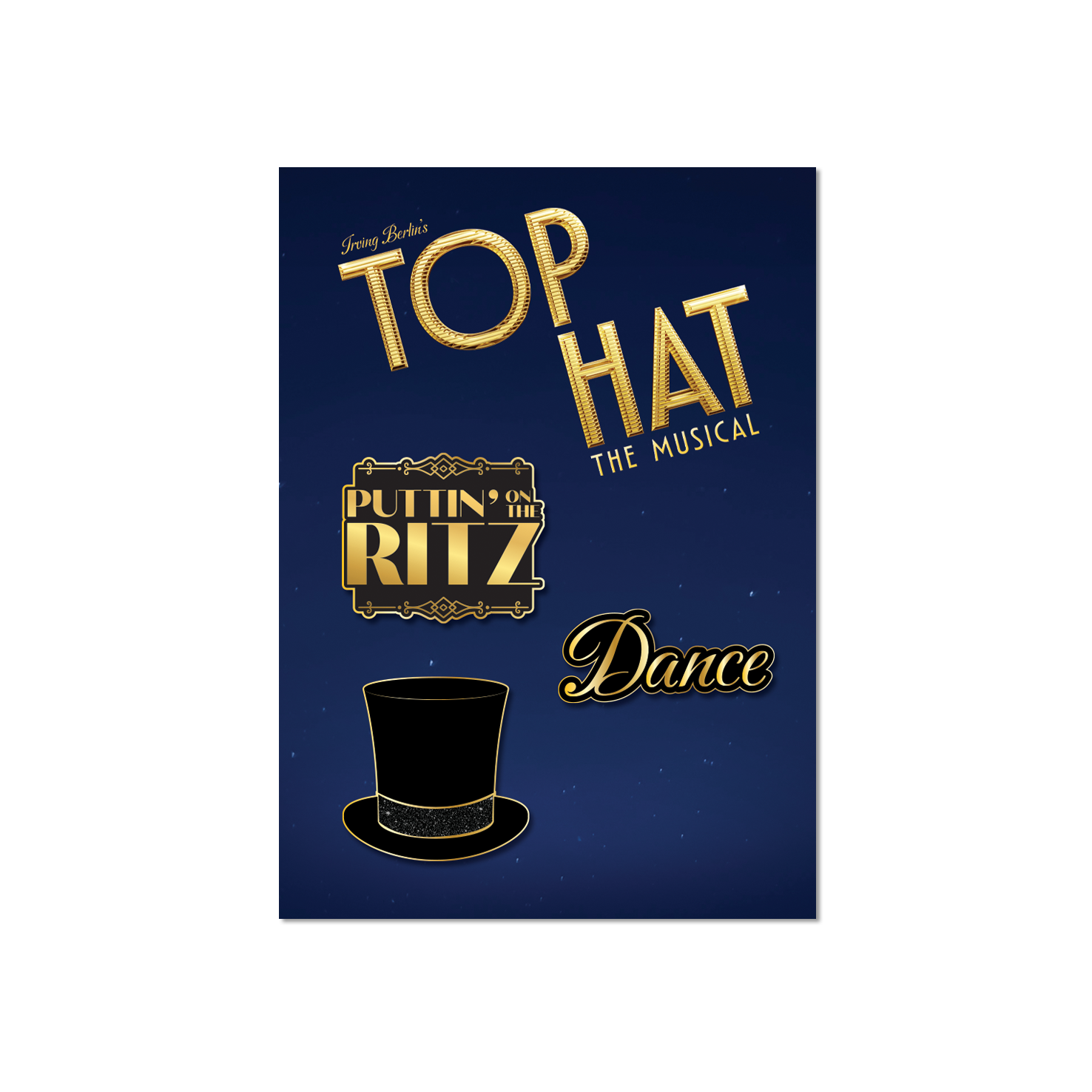TOP HAT Pin Set – West End Merchandise Shop by Creative Goods