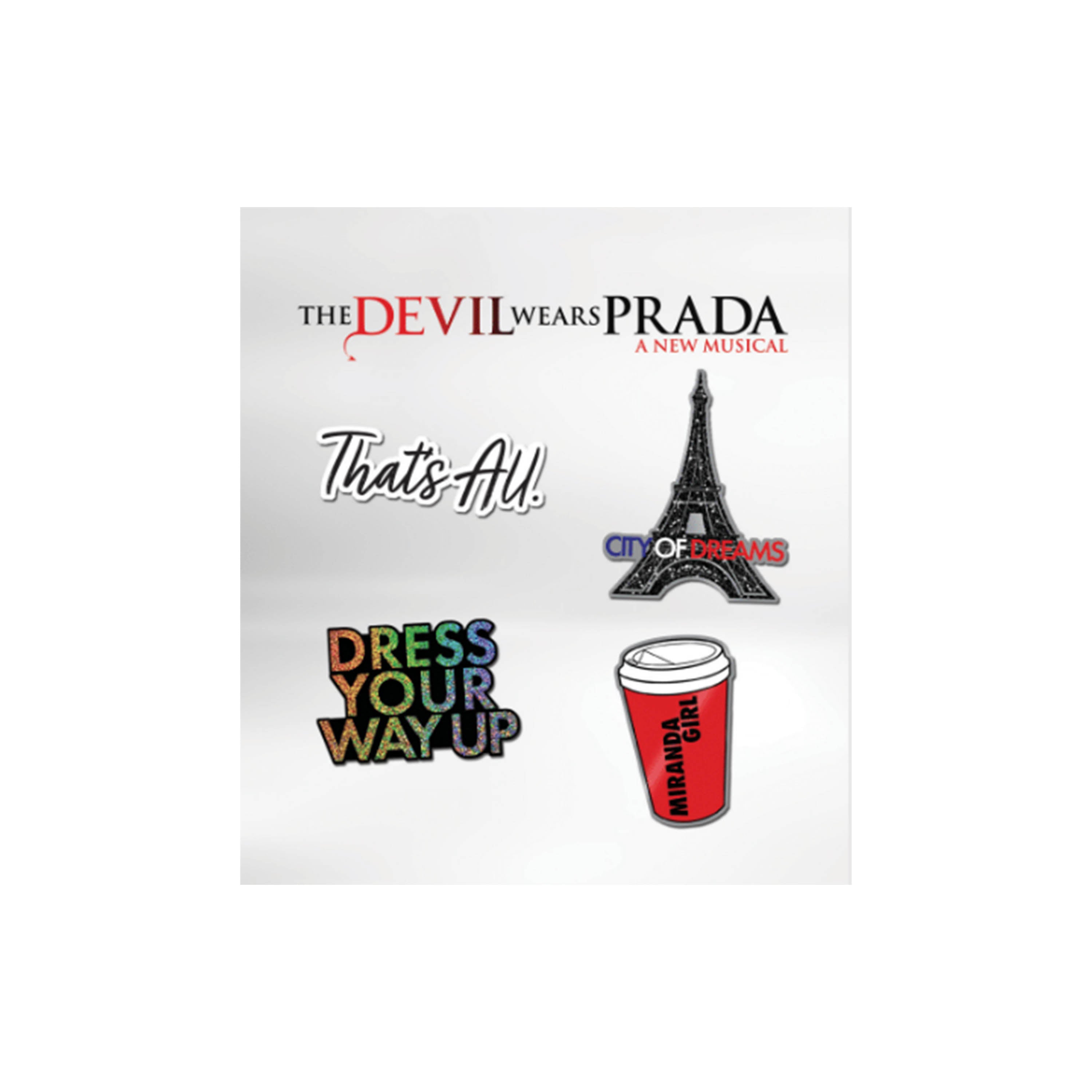 THE DEVIL WEARS PRADA Pin Set – West End Merchandise Shop by Creative Goods
